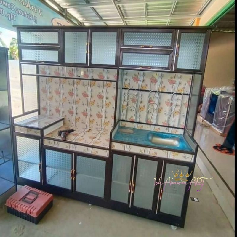 Kitchen Set Dapur Sehat - Wastafel Bahan Alumunium Tebal | Lazada Indonesia