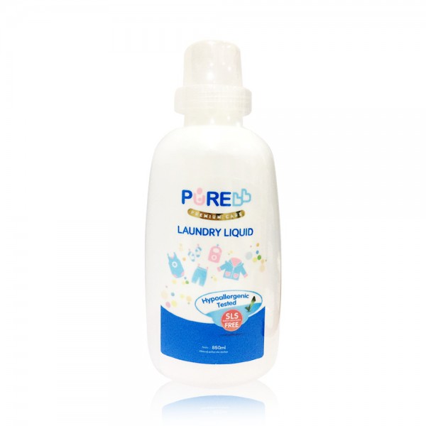 Pure BB Baby Laundry Liquid Detergent Deterjen Bayi Bottle - 850 ml ...