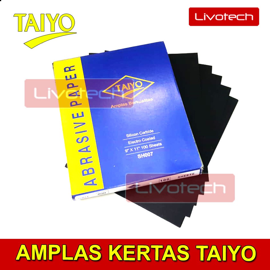 Kertas Amplas Duco Lembaran Taiyo Abrasive Paper Anti Air Ampelas ...