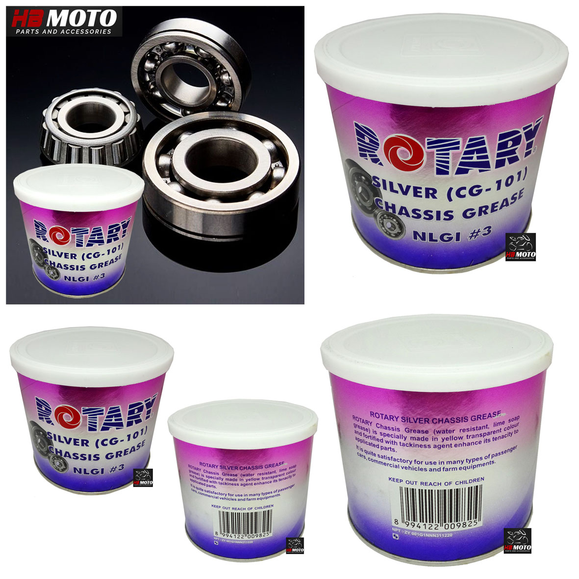 Rotary Silver Chasis Grease 0.45 kg / MINYAK GEMUK ROTARY SILVER (CG ...
