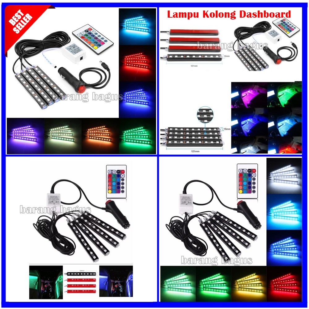 Lampu LED Kolong Dashboard Mobil Variasi Truk Bus Pickup Pikup RGB ...