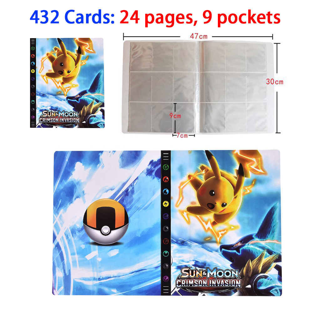 Kartu Permainan Anak Lucu Kartun Anime Pokemon Map Binder Album Saku ...