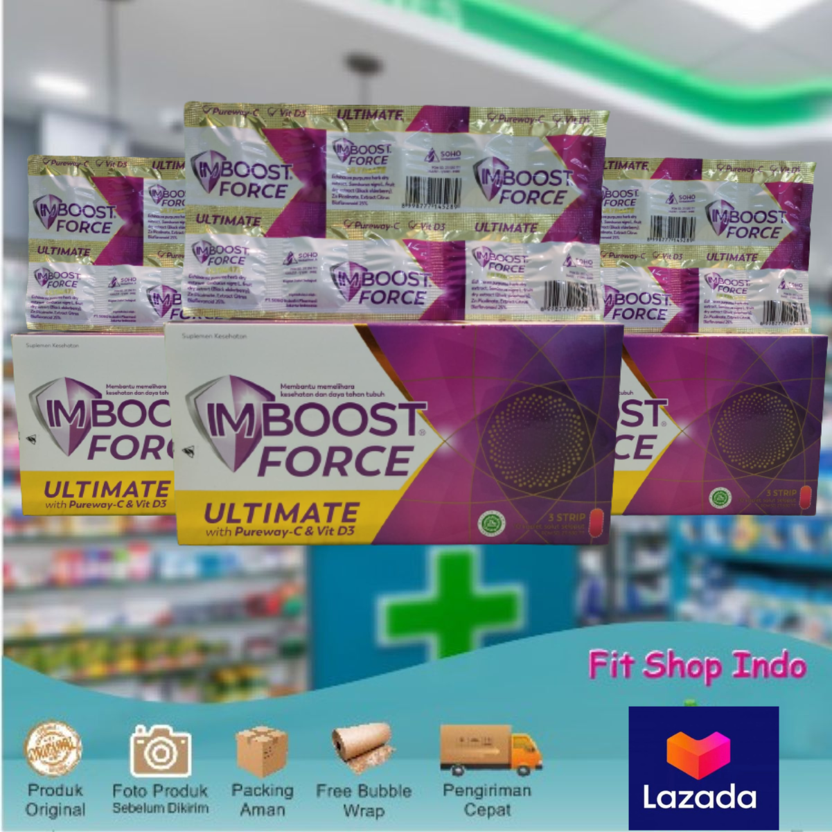 Imboost Force Ultimate 10 Tablet | Lazada Indonesia