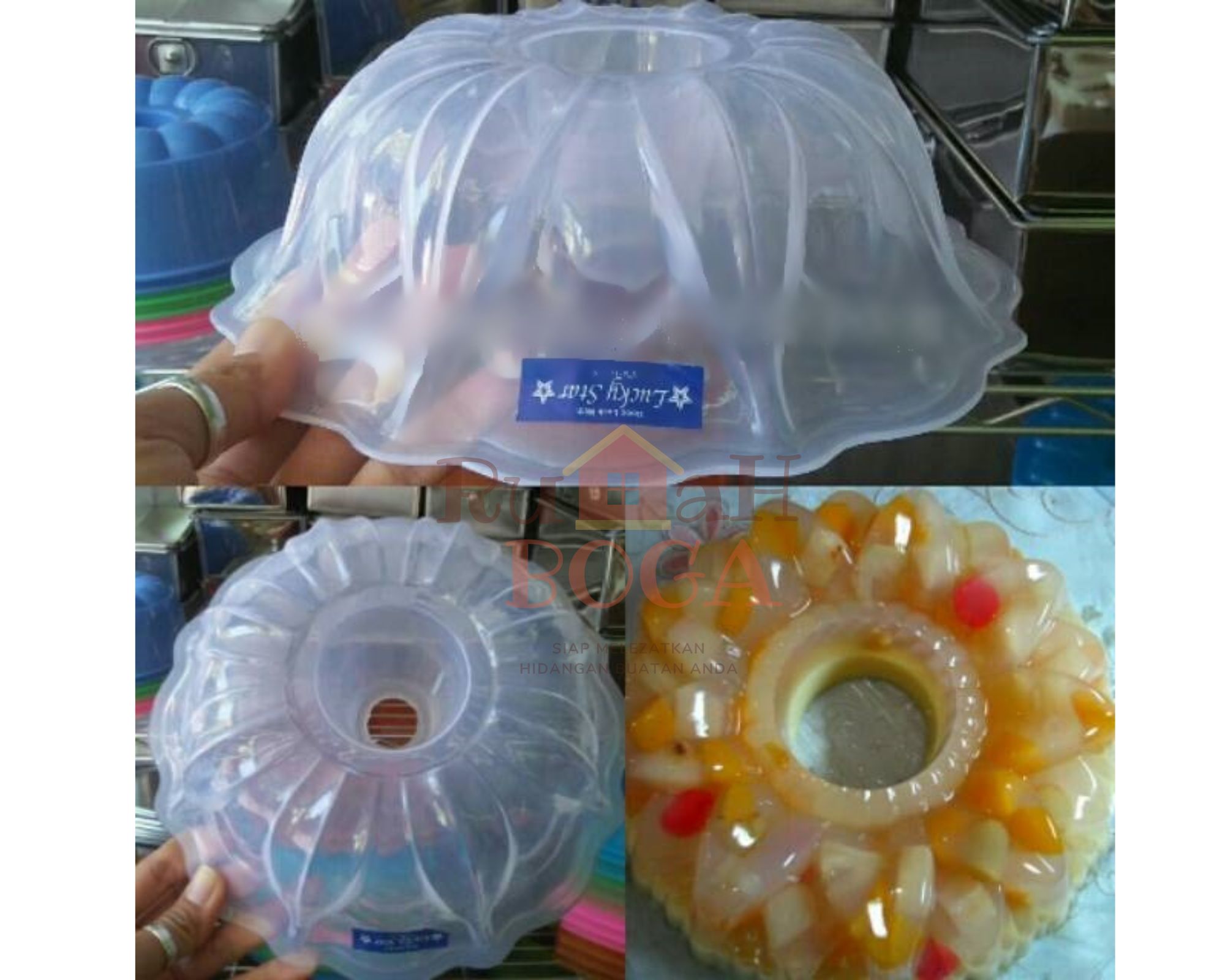 Cetakan Loyang Puding Agar Agar Ager Jelly Jelli Jeli KELOPAK BUNGA ...