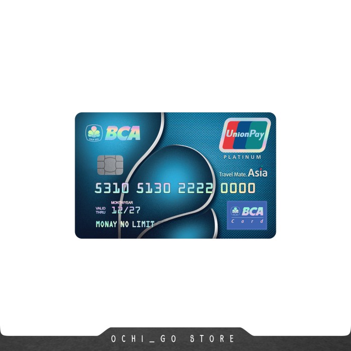 Stiker Kartu Atm Garskin Skin Card Atm Custom Bank BCA Prioritas ...