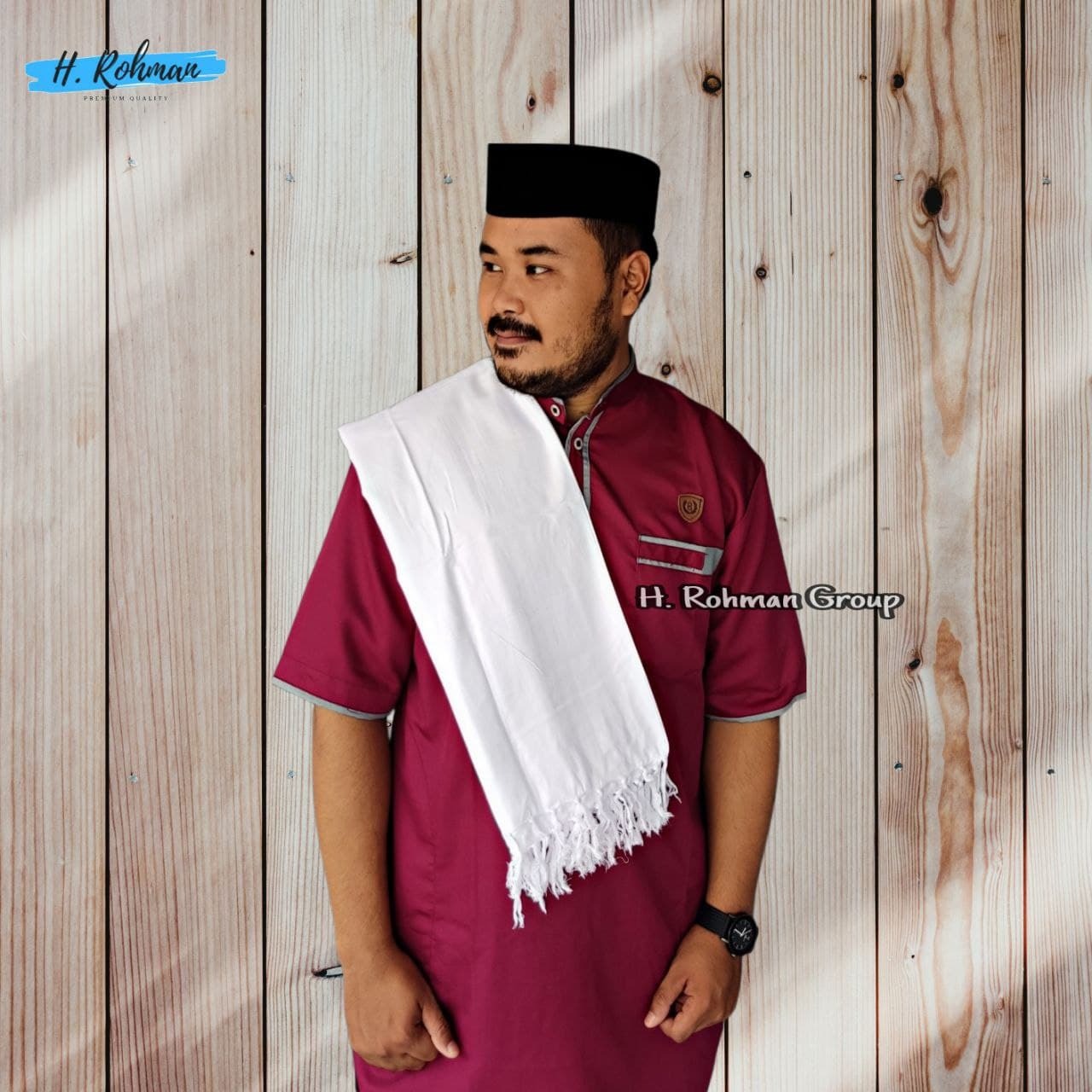 COD sorban rida ar-rida Hitam polos / Putih Polos & Banyak Warna ...
