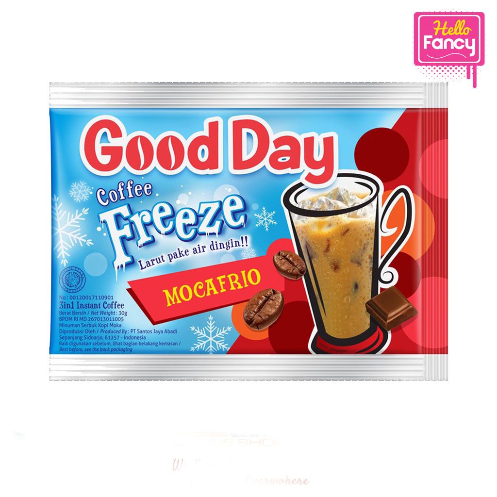 Good Day Freeze Mocafrio 1 Sachet 30 gr / Coffee / Kopi Bubuk | Lazada ...