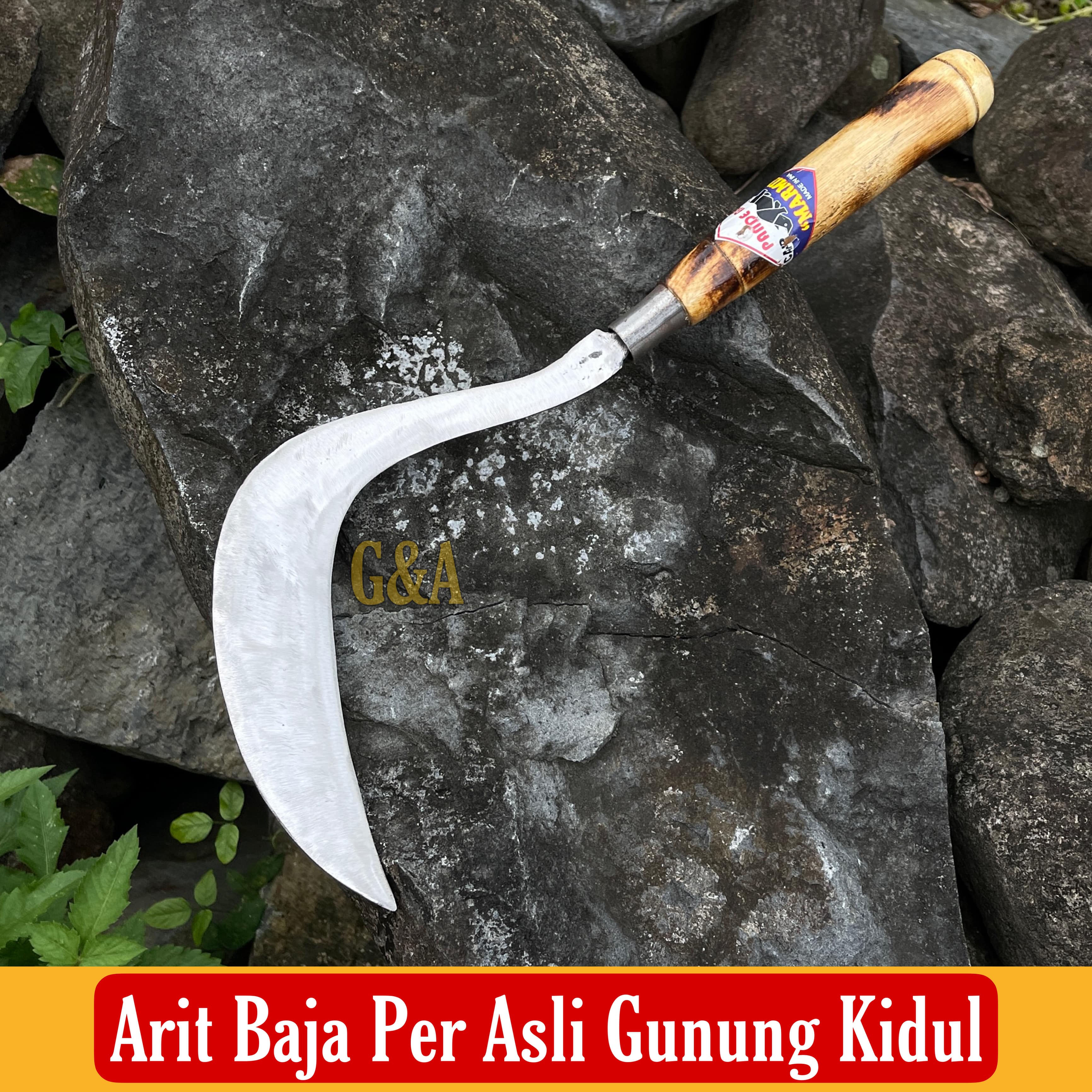 Sabit Rumput Baja Asli Super Tajam Jawa Arit Padi Babat Semak Blukar ...