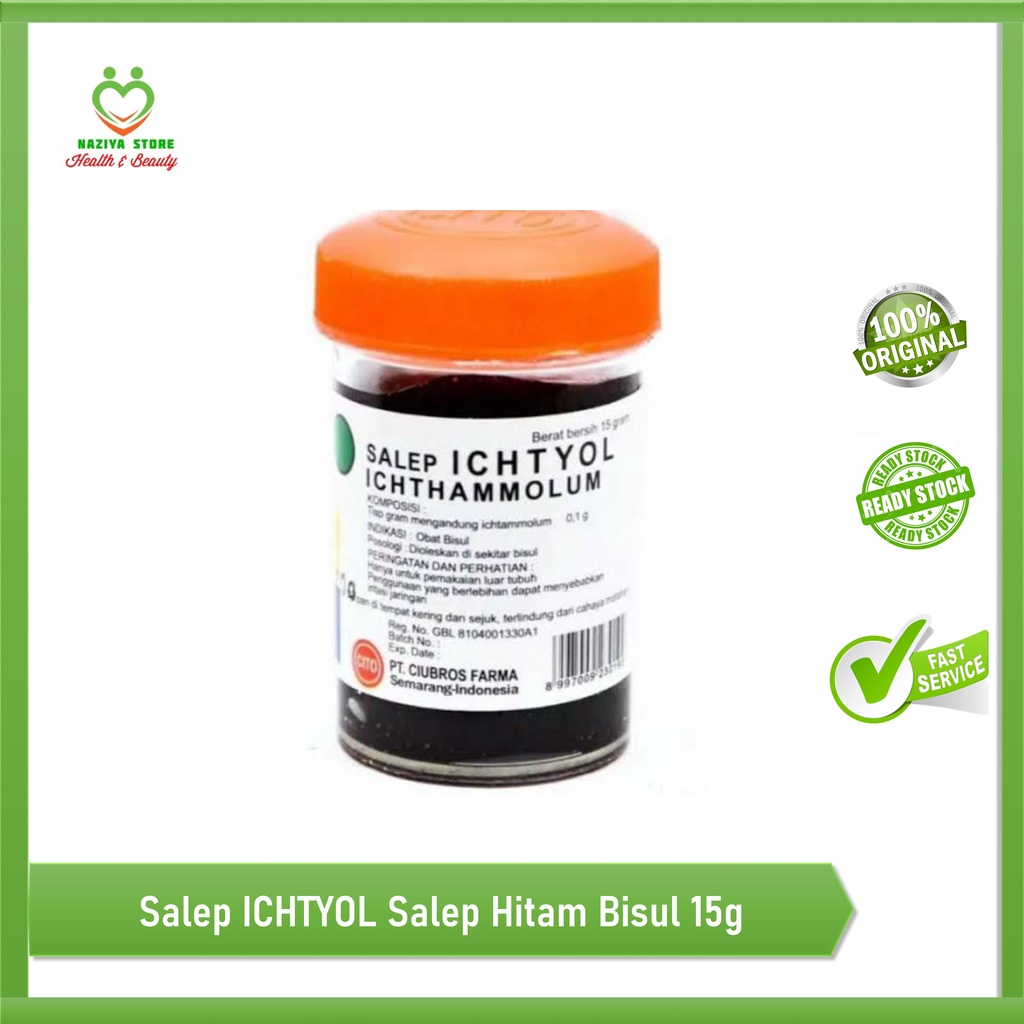 Salep Ichtyol 15 Gr Salep Bisul Salep Hitam Ichtiyol | Lazada Indonesia