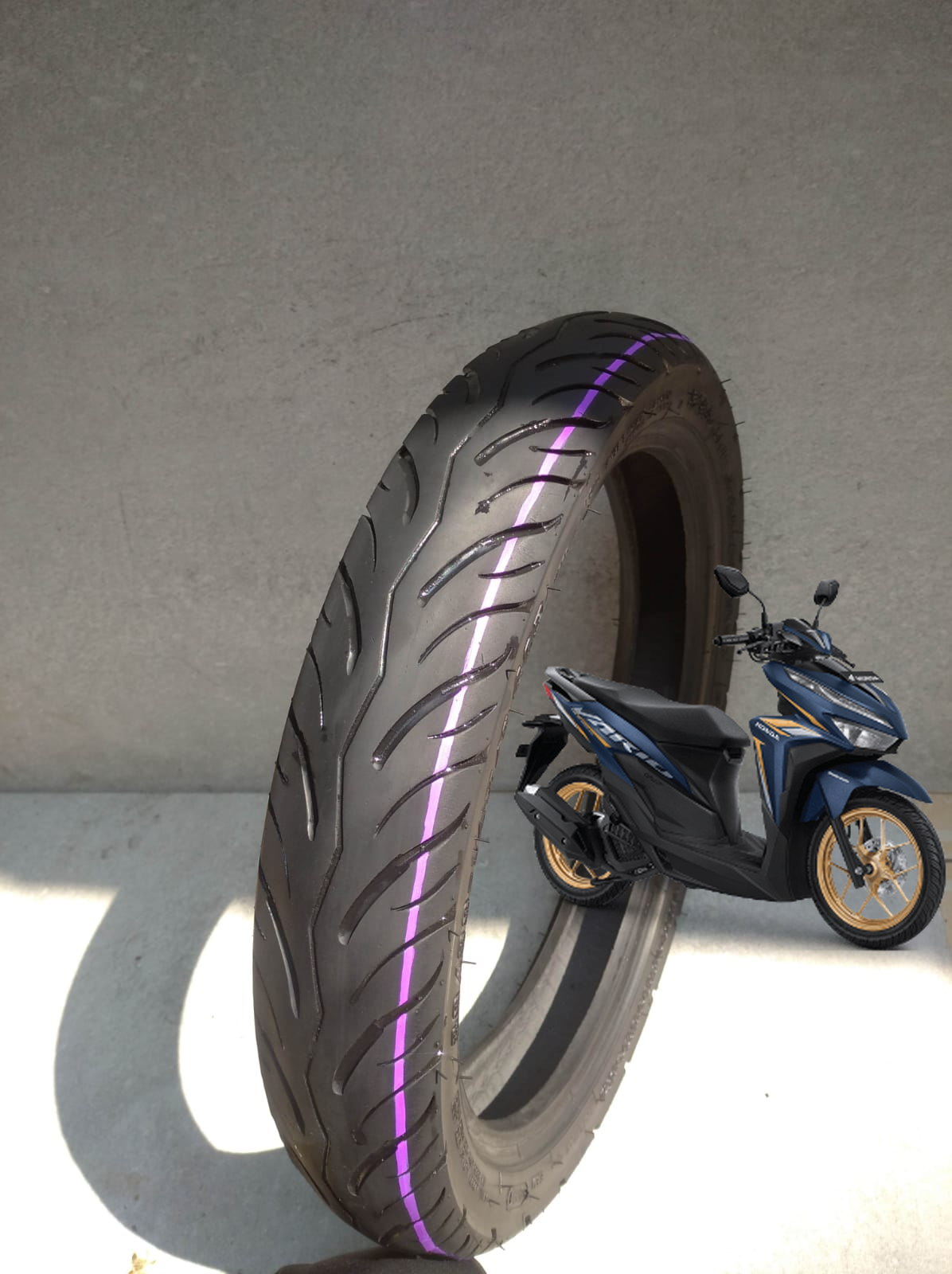 Ban ALL NEW VARIO 125 tubeless standar ALL NEW VARIO 125 depan ukuran ...