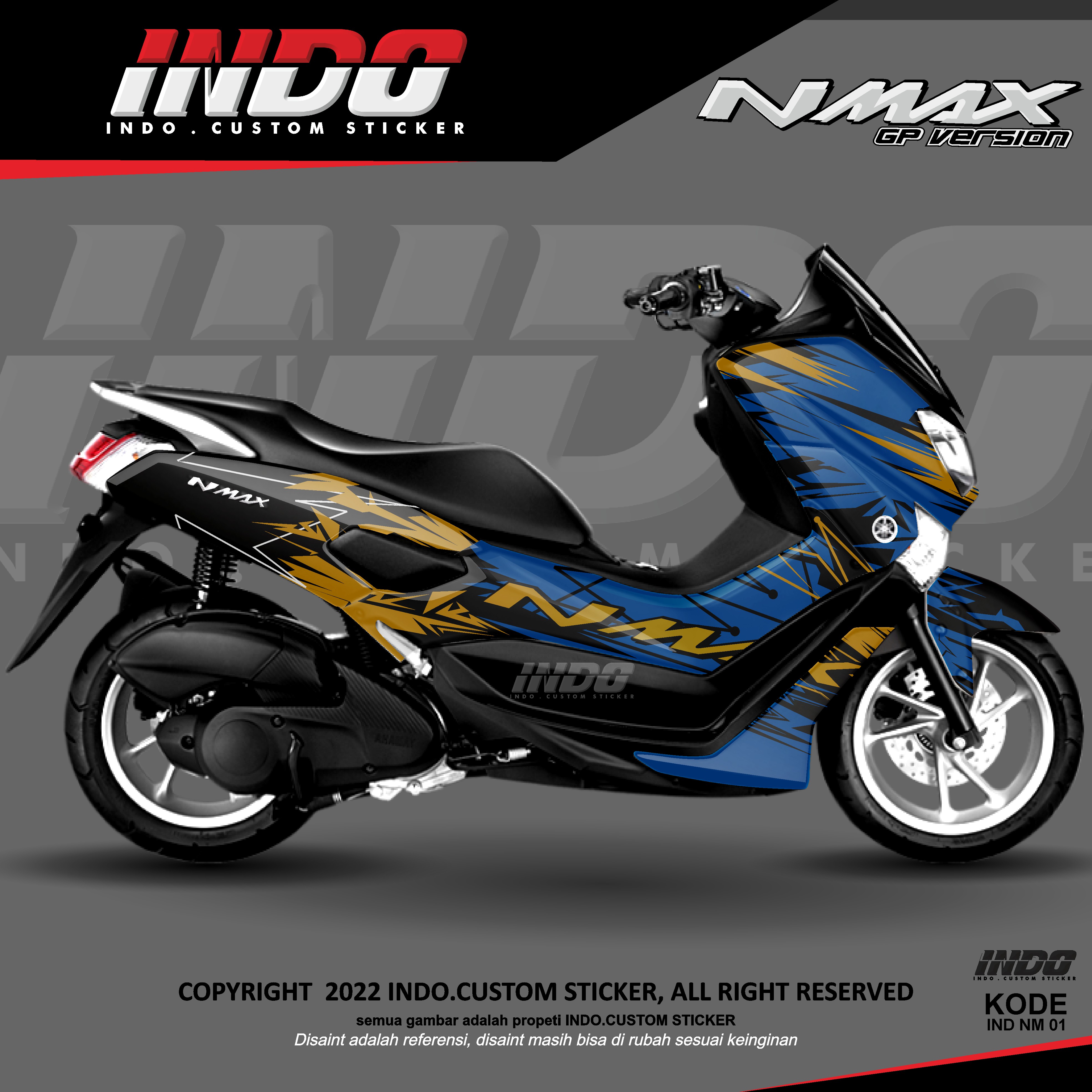 DECAL NMAX ELEGANT FULL BODY - DECAL NMAX FULL BODY STIKER NMAX ELEGANT ...
