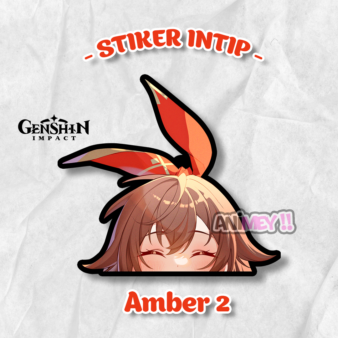 Stiker Intip Amber Genshin Impact / Sticker Anime Waterproof | Lazada ...