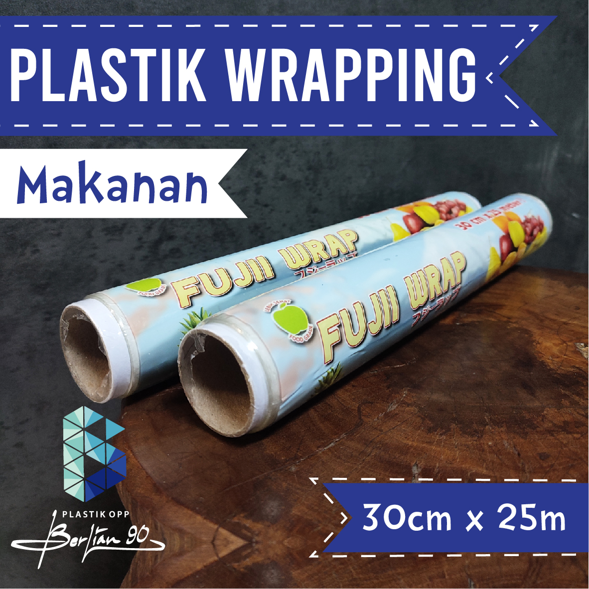 FUJII WRAP PLASTIK WRAP 30CM X 25 METER . FOOD WRAP FOOD WRAPPING ROLL ...