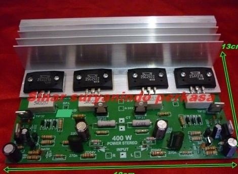 Kit power amplifier 400 watt stereo sk 2, Rangkaian | Lazada Indonesia