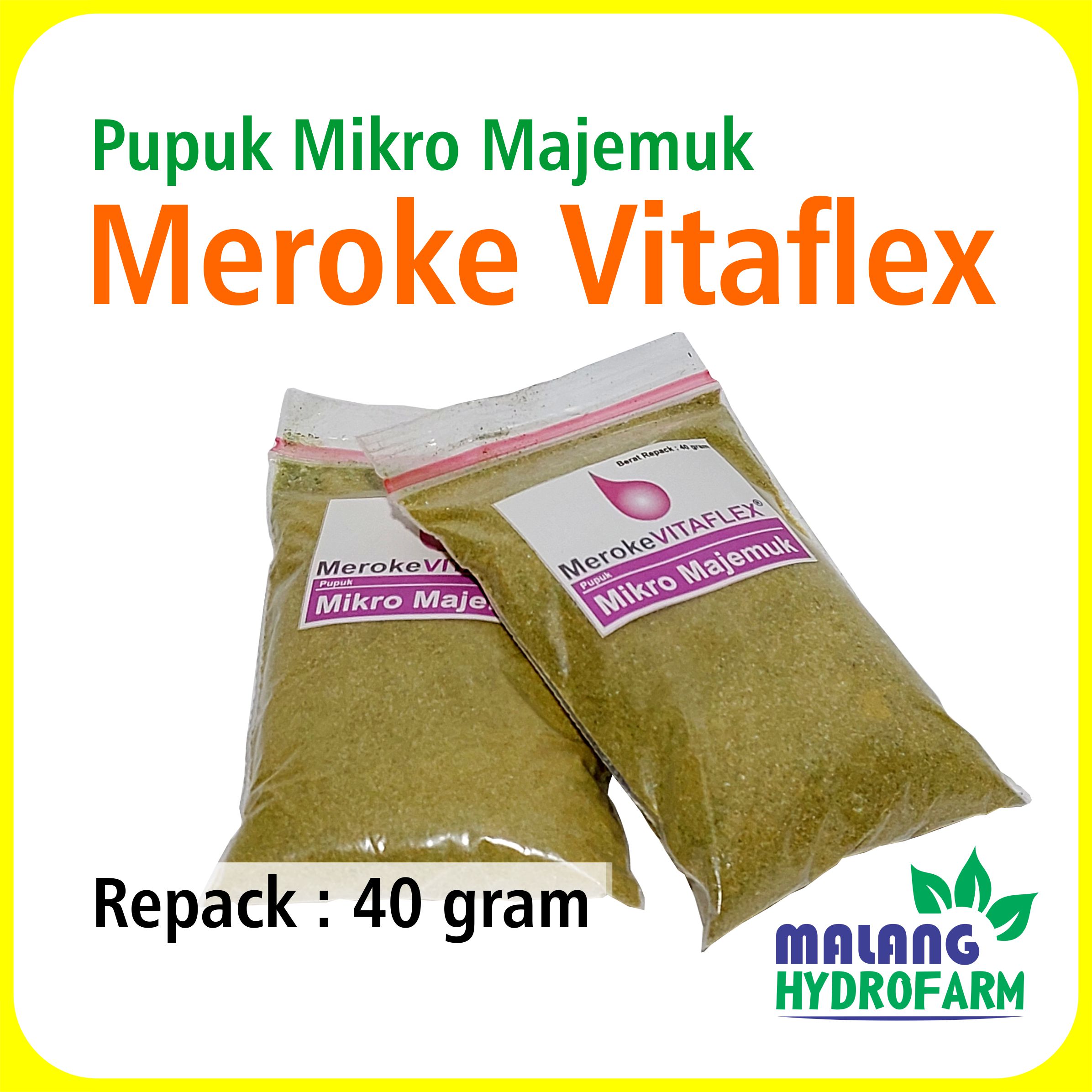 Pupuk Meroke Vitaflex Repack 40 gram pembuahan mikro majemuk serbuk ...