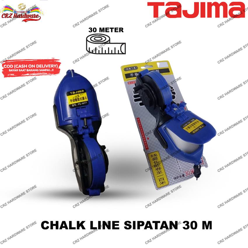 TAJIMA Sipatan Chalk Line Penggaris Benang 30 Meter | Lazada Indonesia
