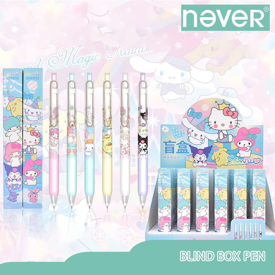 1 Pcs Blind box pen sanrio pikachu cute/ Pulpen surprise misteri RANDOM ...