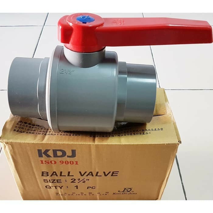 KDJ BALL VALVE PVC 2 1/2 INCH ATAU KDJ STOP KRAN PVC 2 1/2 INCH | Lazada Indonesia