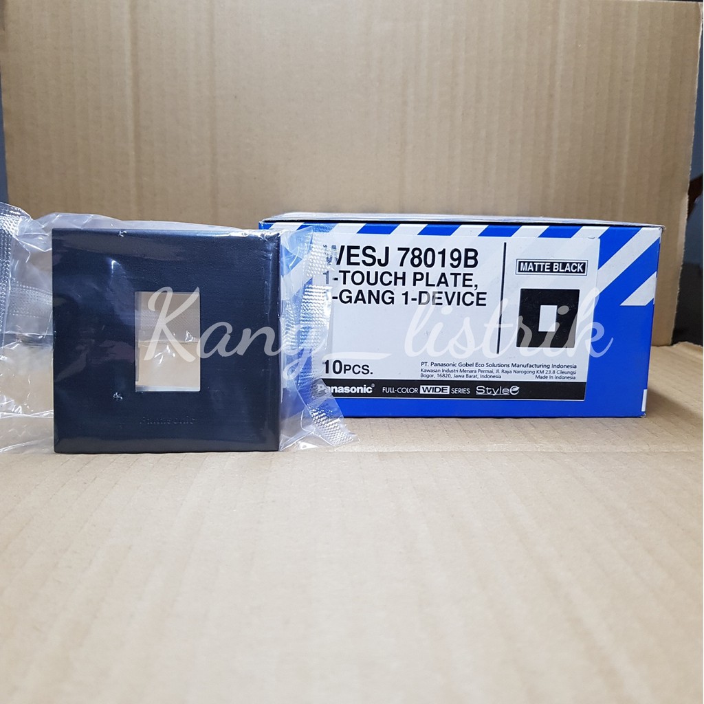 Panasonic Hitam WESJ78019B / Frame Hitam 1 Gang - 1 Device WESJ78019B ...