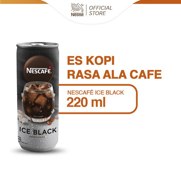 NESCAFE Kopi Minuman Kaleng Rasa Ice Black 220ml | Lazada Indonesia
