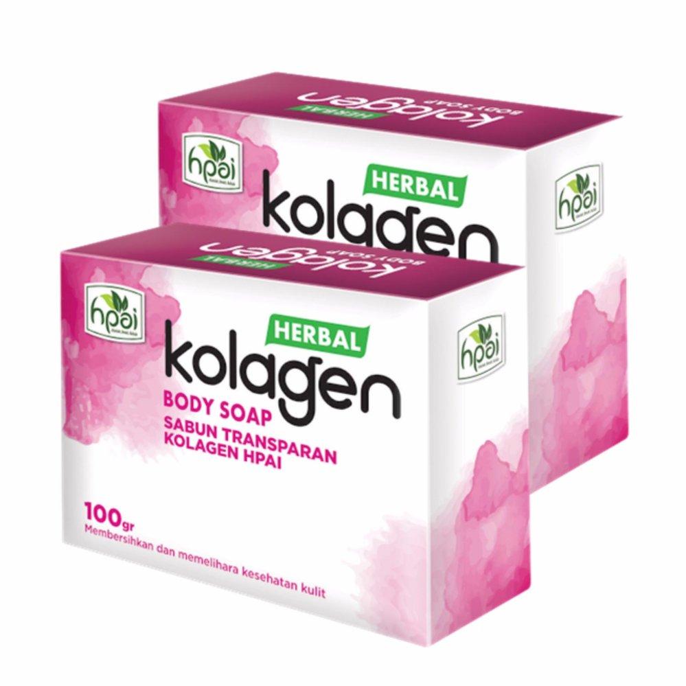 Sabun Kolagen Transparan HNI HPAI 100 gr Natural Collagen Body Soap HNI ...