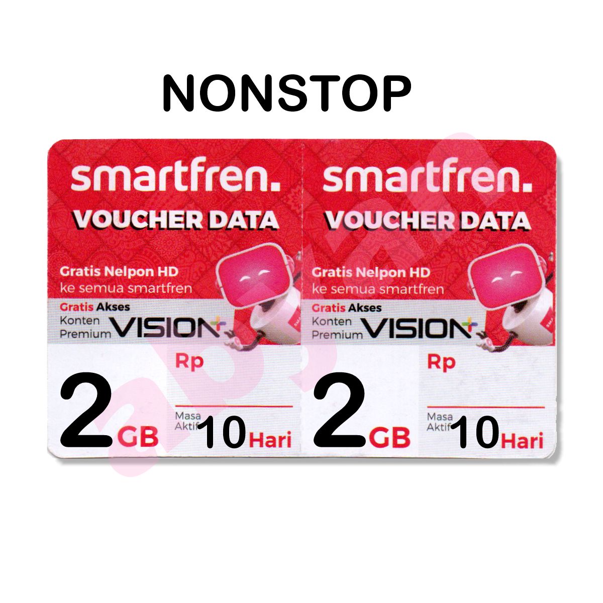 VOUCHER FISIK SMARTFREN NONSTOP kuota 2GB, MASA AKTIF 10 HARI | Lazada ...