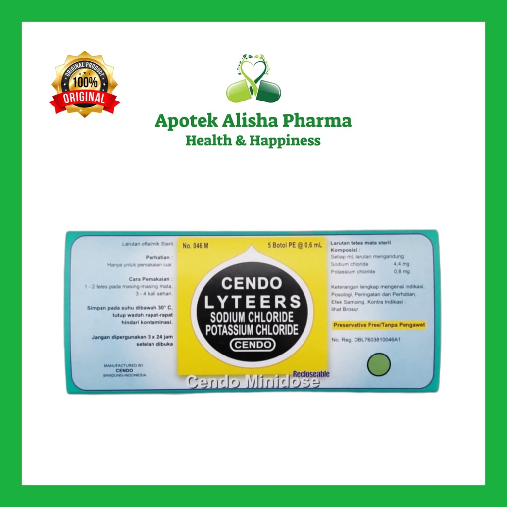 Lyteers Tetes Mata 15ml / Lyters Minidose (Strip 5pcs) - Cendo Lyteers ...
