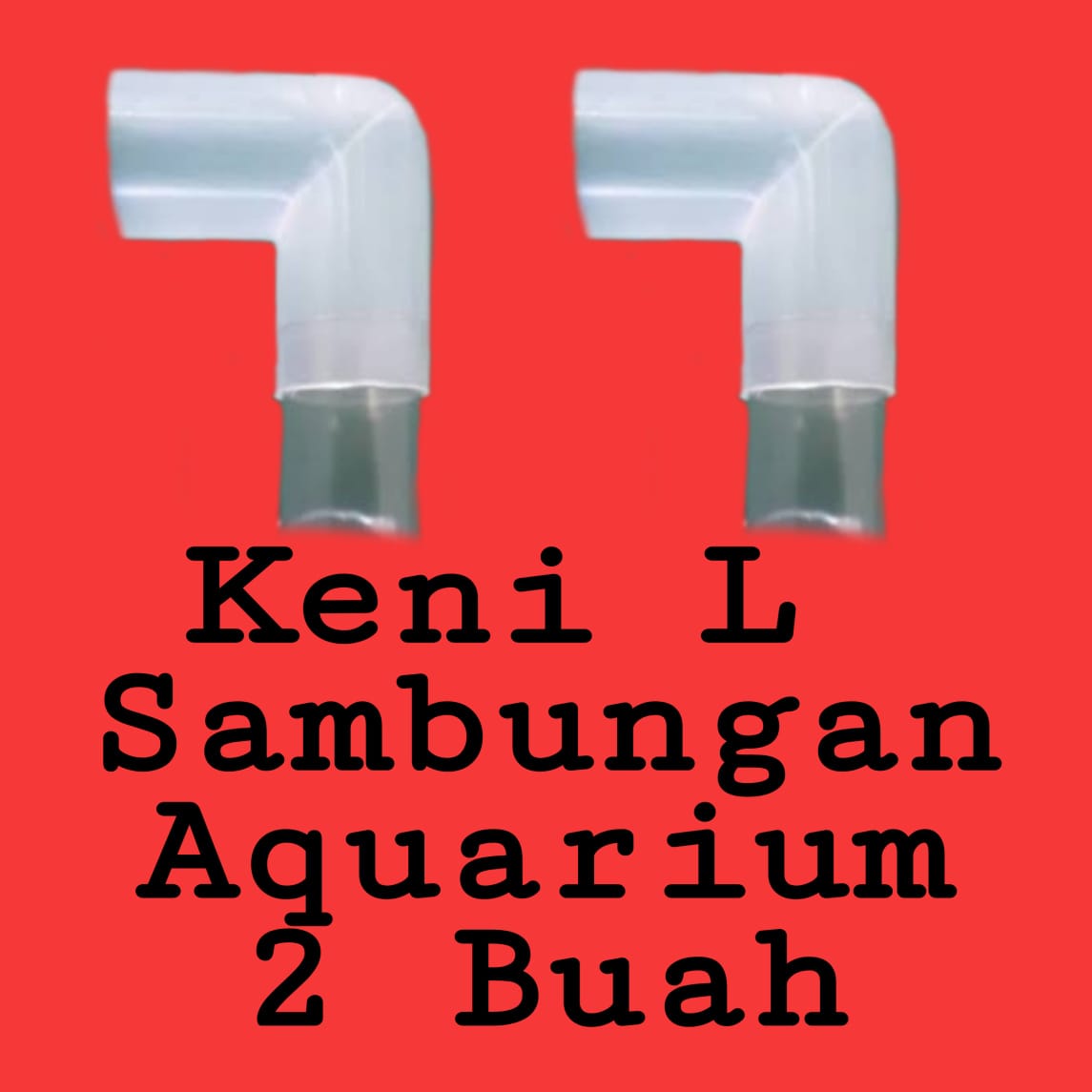 KENI L PIPA AQUARIUM / Sambungan L Pipa Aquarium isi 2 pcs | Lazada ...