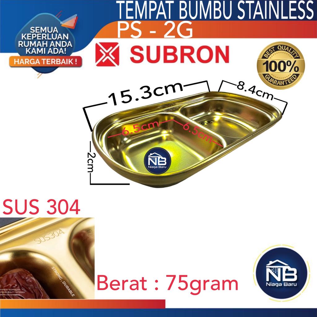 Subron Tempat Sambal Gold / Bumbu Bawang Stainless Steel Emas PS 2G ...