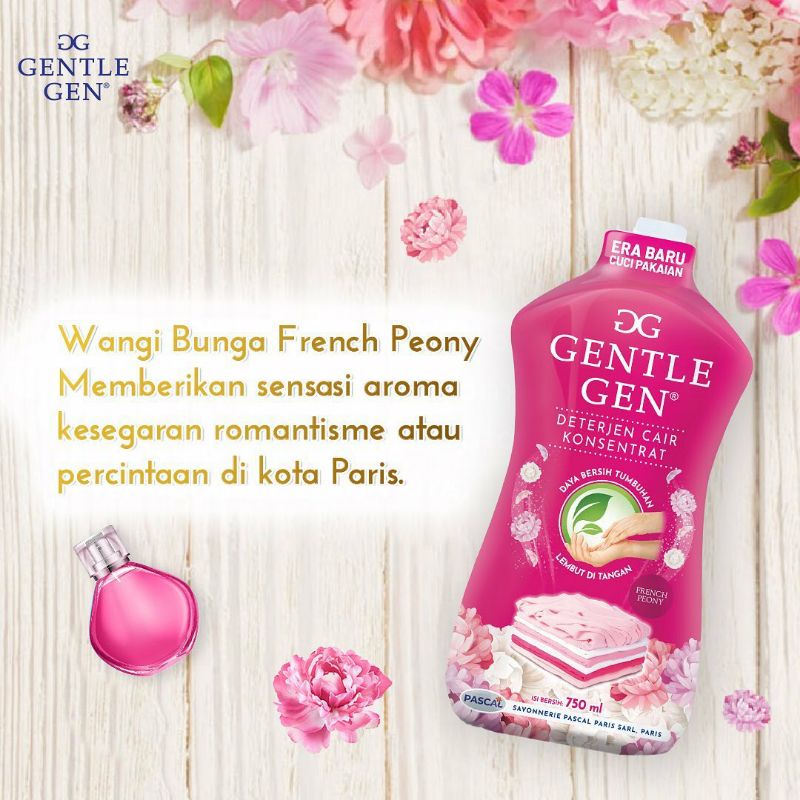 DG GENTLE GEN Deterjen Cair Konsentrat 750ml All Varian | Lazada Indonesia