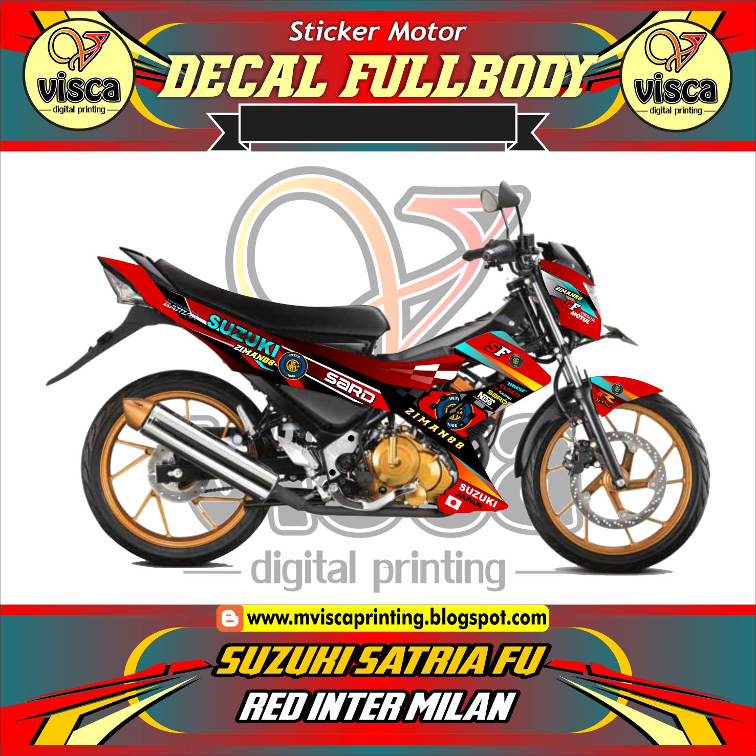 Decal Satria F150 Facelift Decal Satria FU Stiker Satria Facelift ...
