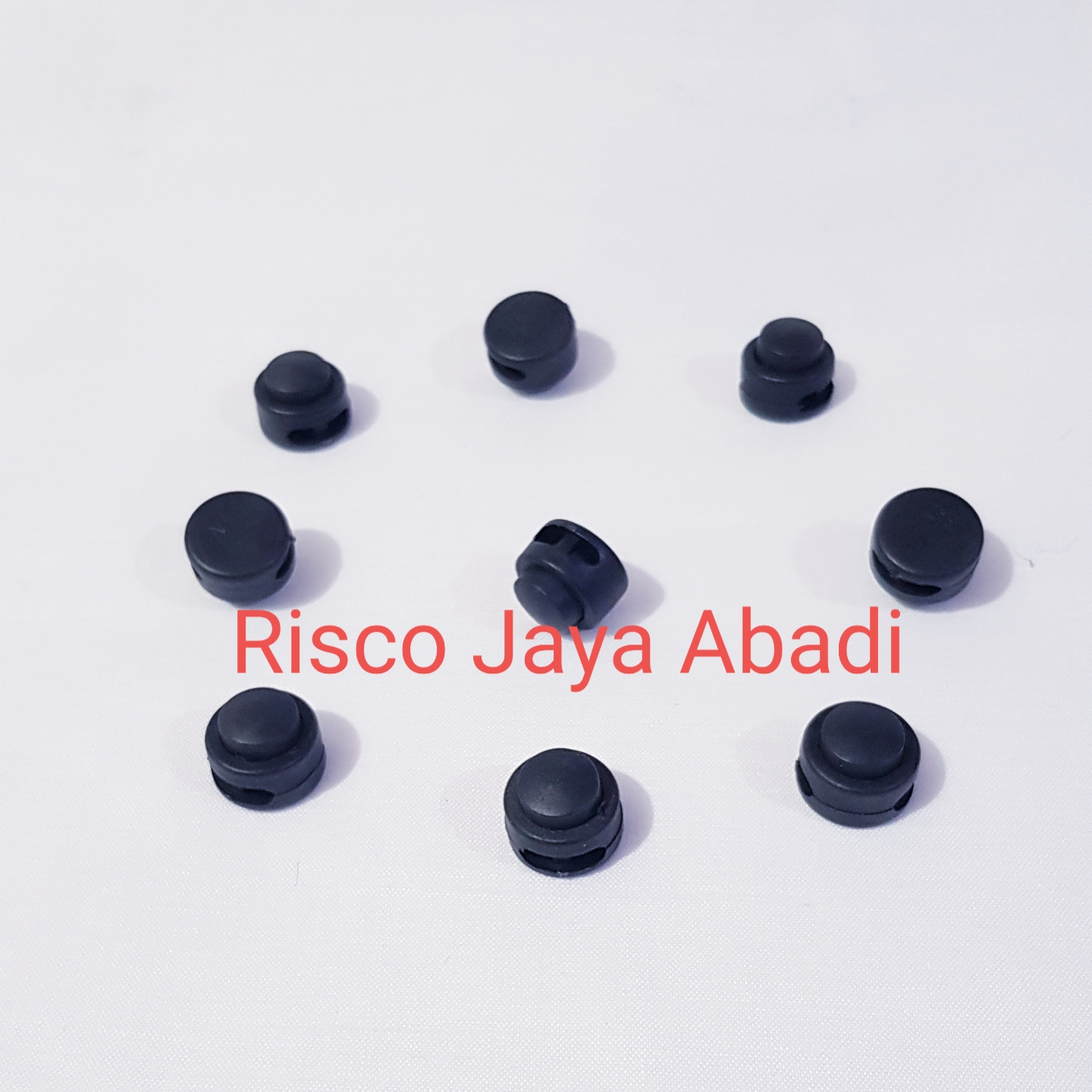 STOPPER TALI KNOP 2 LOBANG DIAMETER +-4MM ISI 12 BUAH | Lazada Indonesia