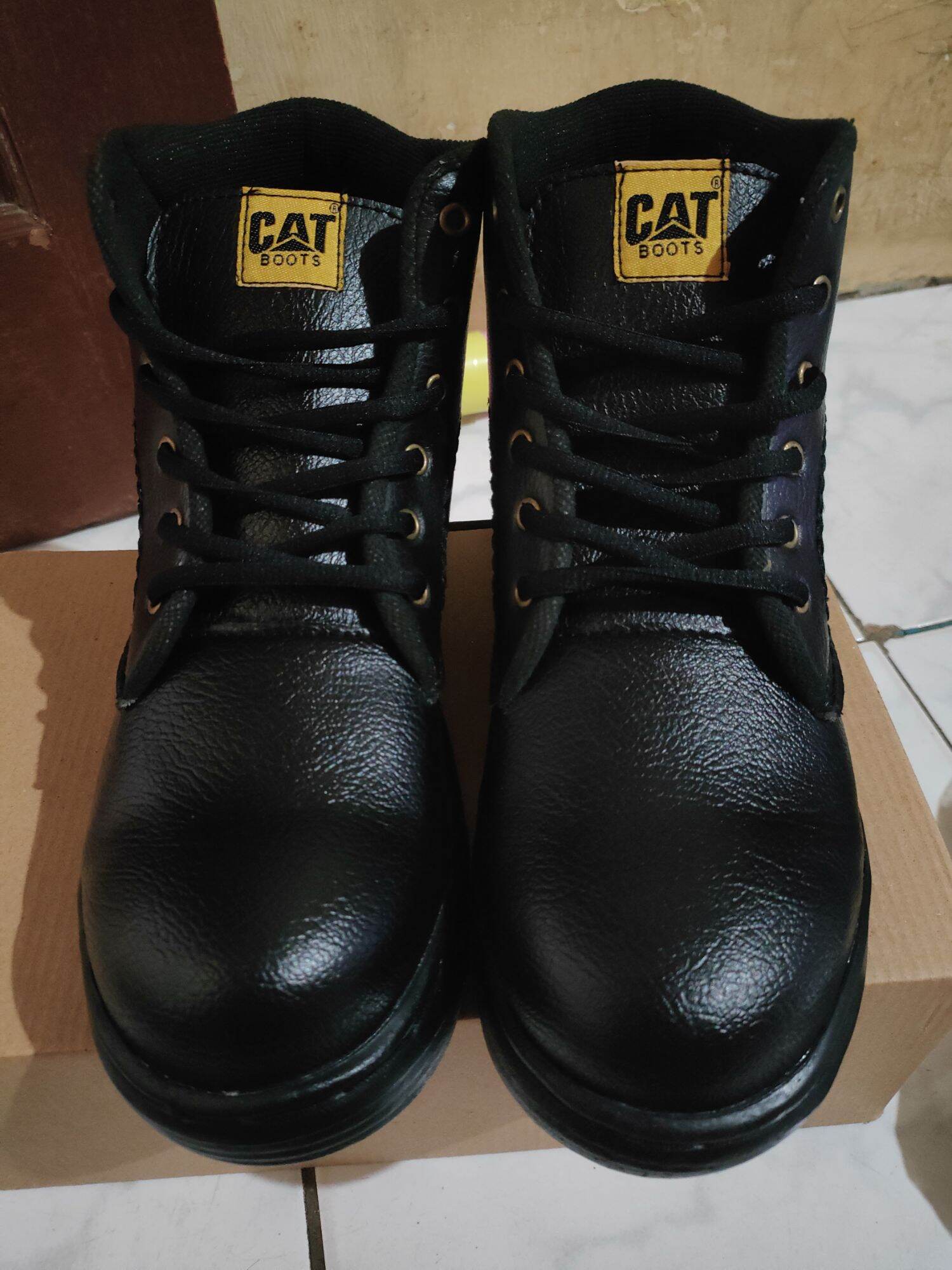 SEPATU SAFETY CAT SEMI BOOTH SEPATU UJUNG BESI Sepatu Bot Boots Safety ...