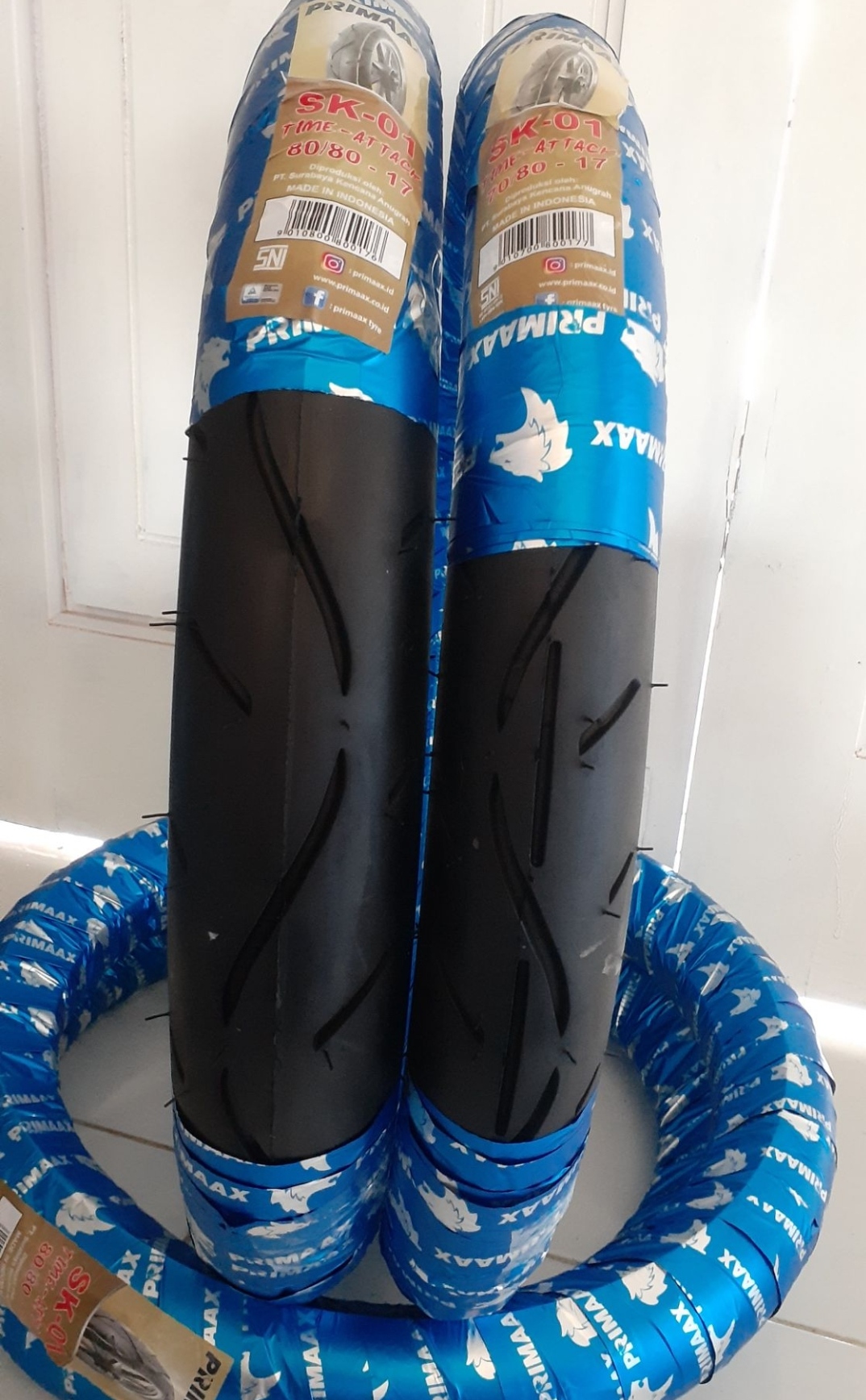 BAN PRIMAX UKURAN 70/80 SET 80/80 RING 17 SK 01 DEPAN BELAKANG | Lazada ...