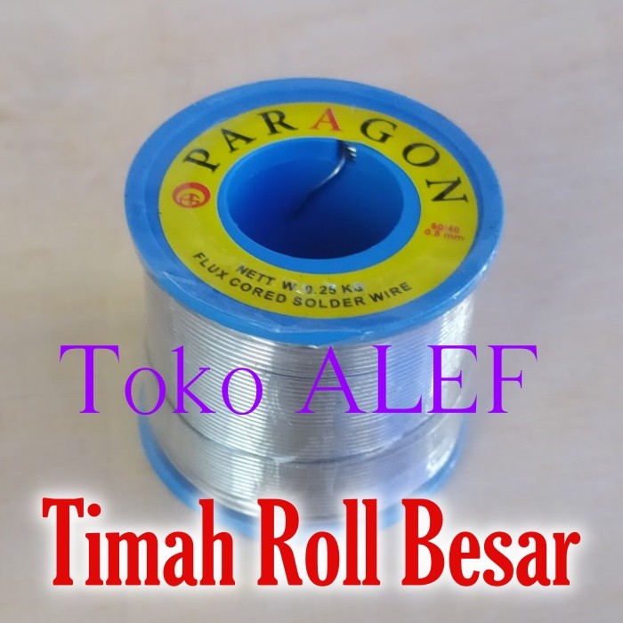 Timah Solder Paragon Roll besar 250gr 0.8 mm rol | Lazada Indonesia