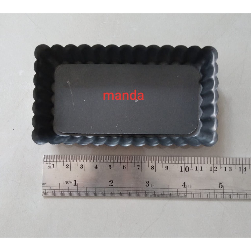 cetakan kue pai pie bongkar pasang teflon persegi kotak mini | Lazada ...
