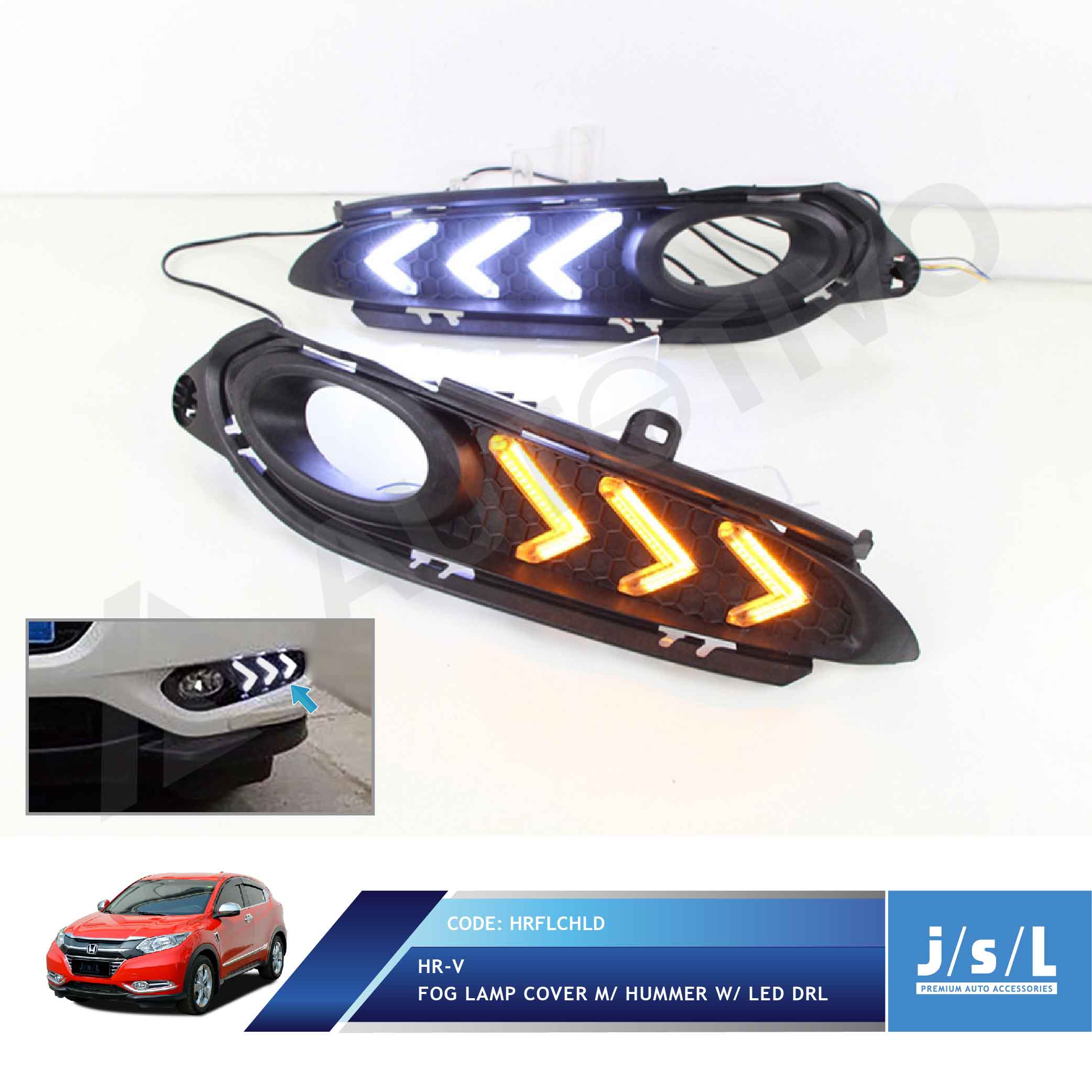 LED DRL HRV Model Hummer Fog Lamp Cover JSL | Lazada Indonesia