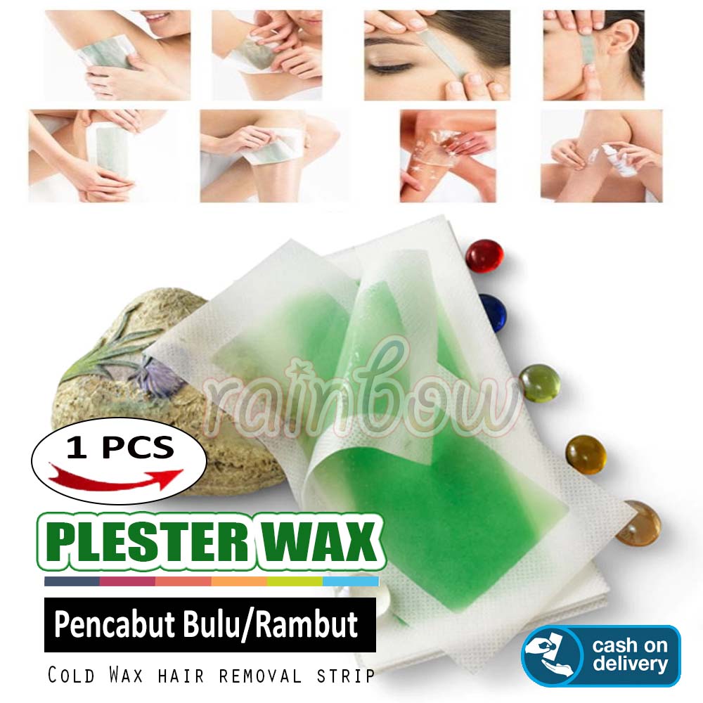 rainbow - 1 PCS Plester Pencabut Bulu Kertas Wax Cold Wax Hair Removal Strip Waxing Strip Paper ...