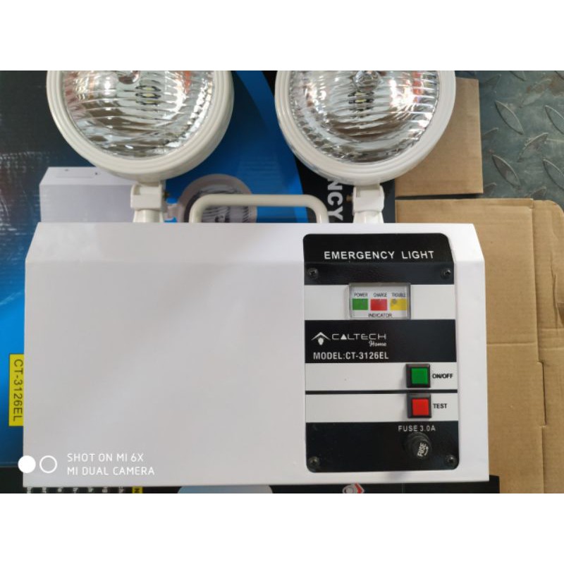 Lampu Emergency / Lampu Darurat LED 2 Mata Lampu Caltech CT-3126EL ...