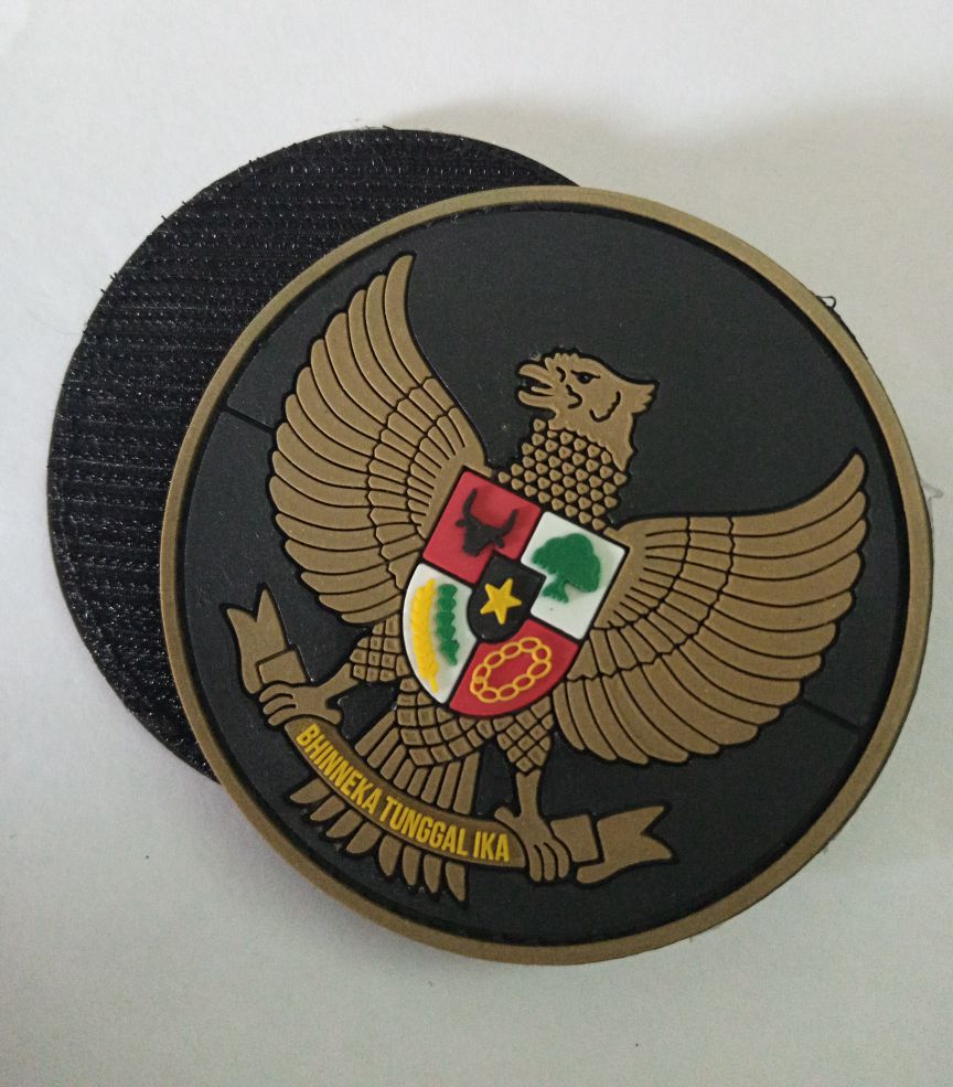 PATCH RUBBER LOGO GARUDA BULAT.tempelan karet emblem | Lazada Indonesia