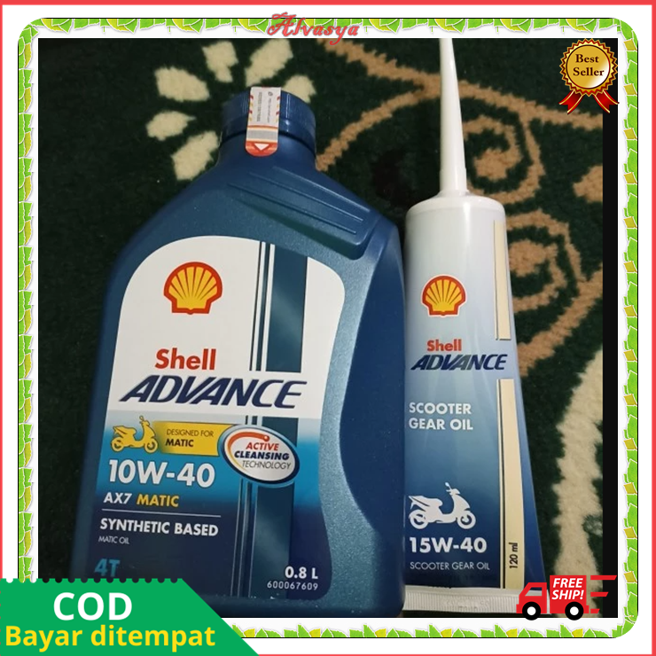 Oli Shell Matic Ax7 800ML Dan Oli Gardan Shell 100% ORIGINAL High ...