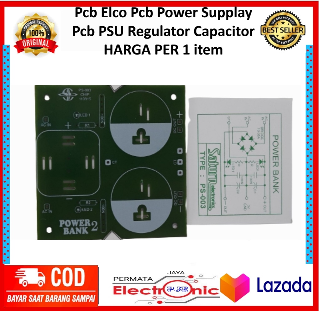 PCB Elco Elco-PCB Power Supply-PCB PSU-PCB Regulator Capacitor | Lazada ...
