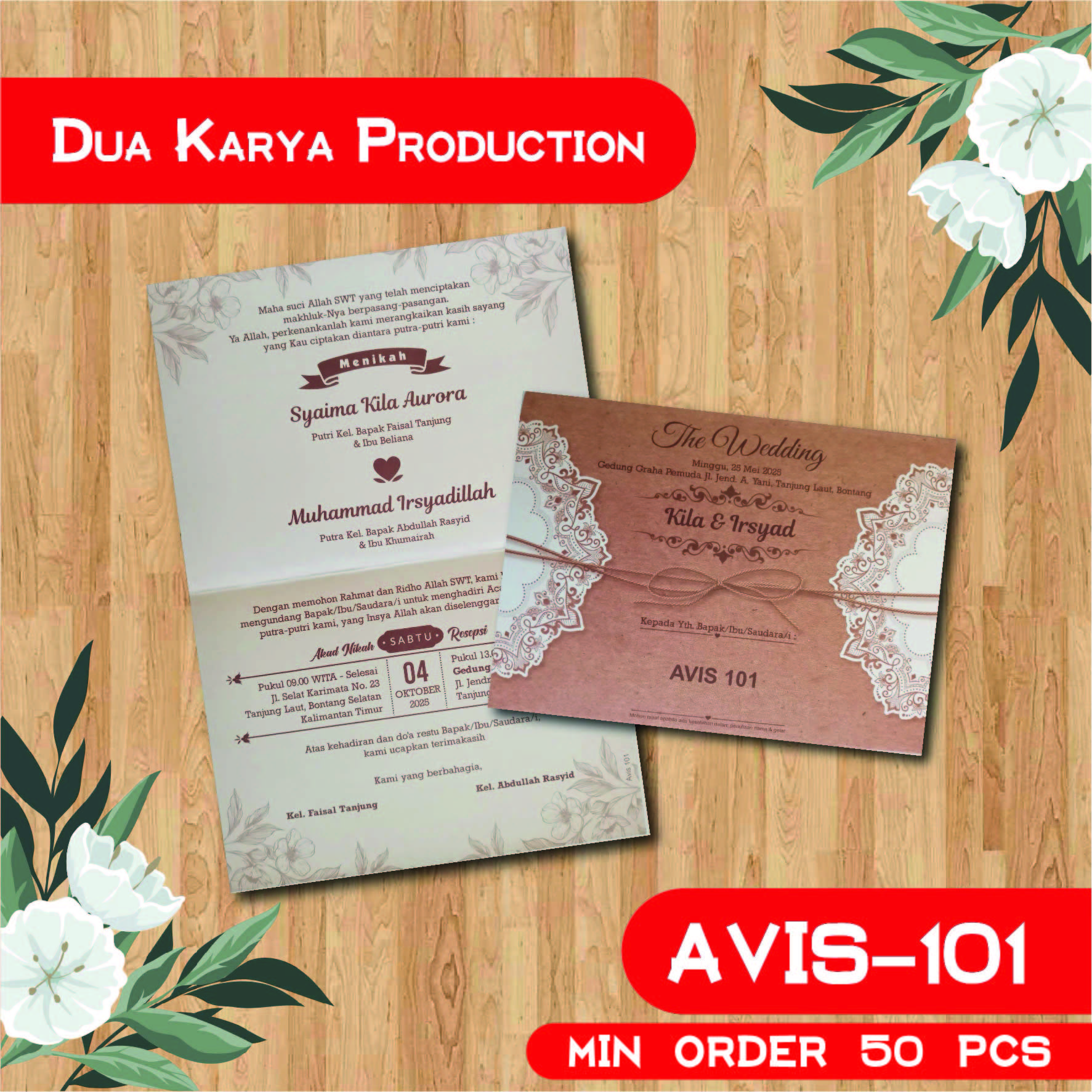 Undangan Pernikahan Murah | AVIS 101 | Lazada Indonesia