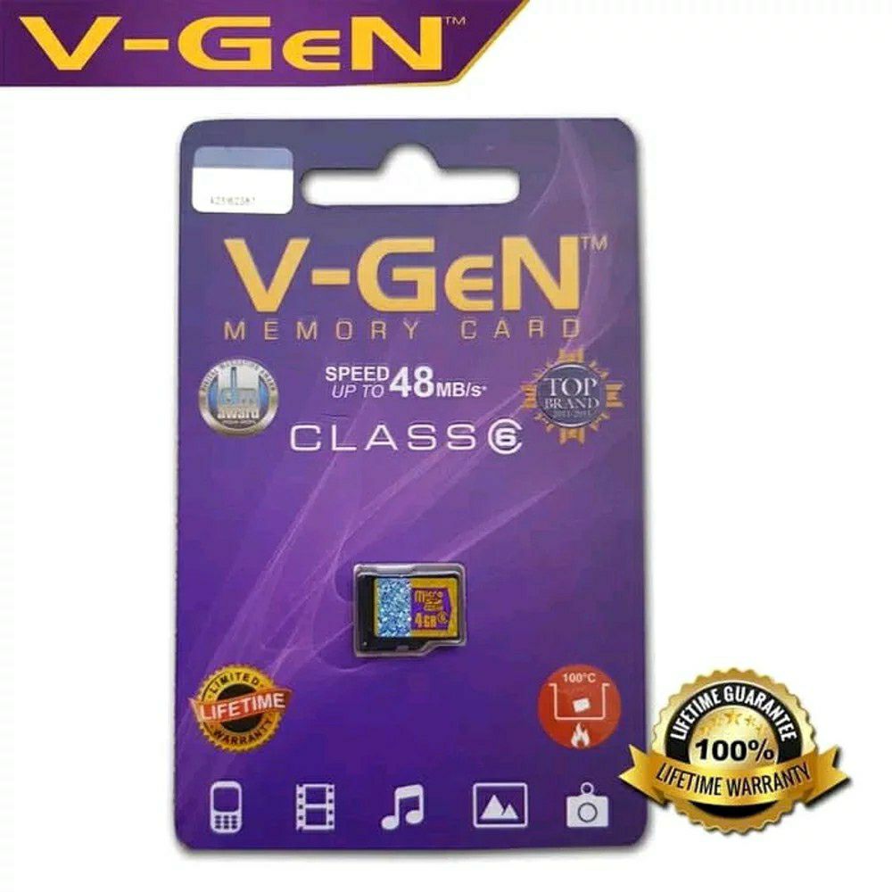 Micro SD V-Gen 4GB 8GB 16GB 32GB Class 6 Original / MicroSD Vgen 4GB ...