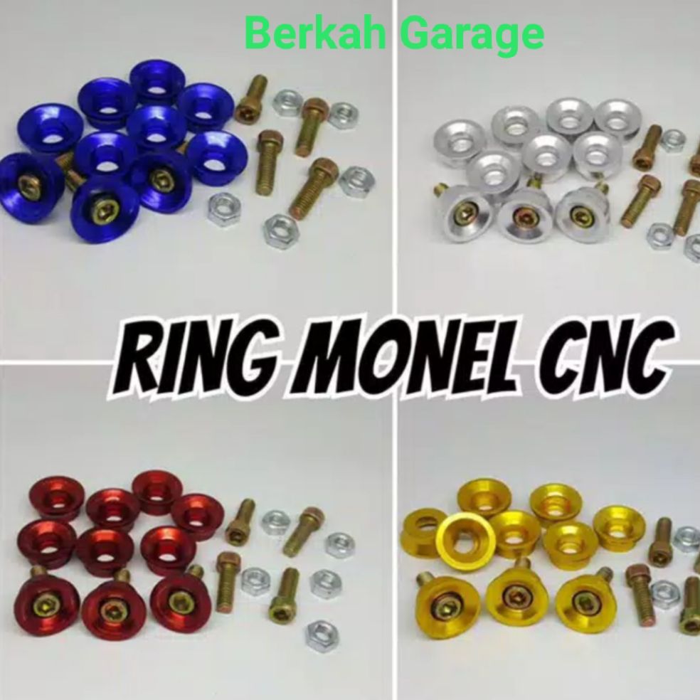 Monel Ring Variasi Model Mangkok Full Cnc Plus Baut Dan Mur Ukuran L10 ...
