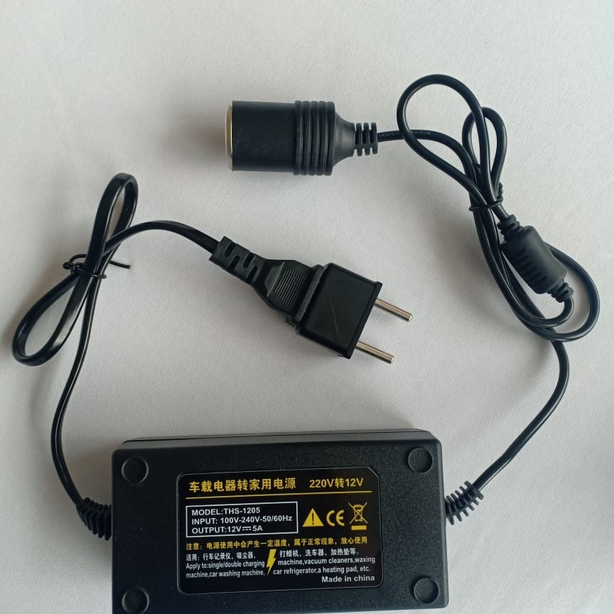 adaptor lighter ke listrik AC to DC 5a | Lazada Indonesia