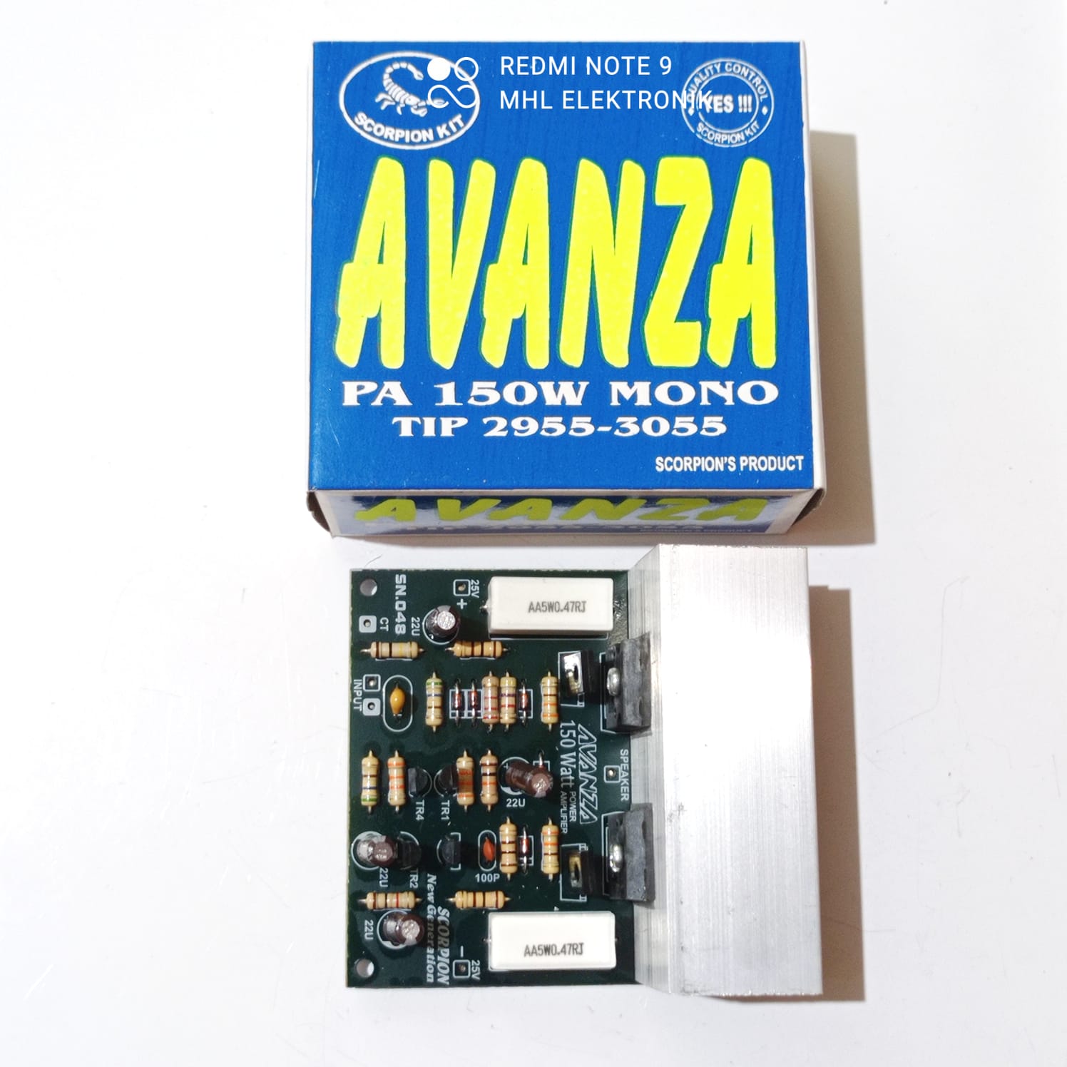AVANZA Power Amplifier OCL 150W Mono Transistor TIP 2955-3055 by ...
