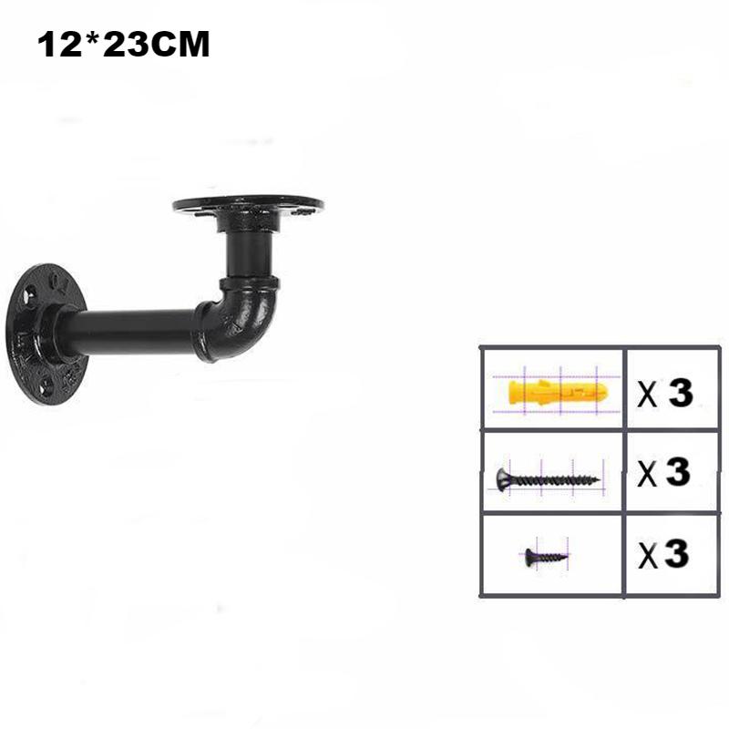 Rak Pipa Besi Shelf Bracket Tiga Ukuran Rak Vintage Industri Dengan ...