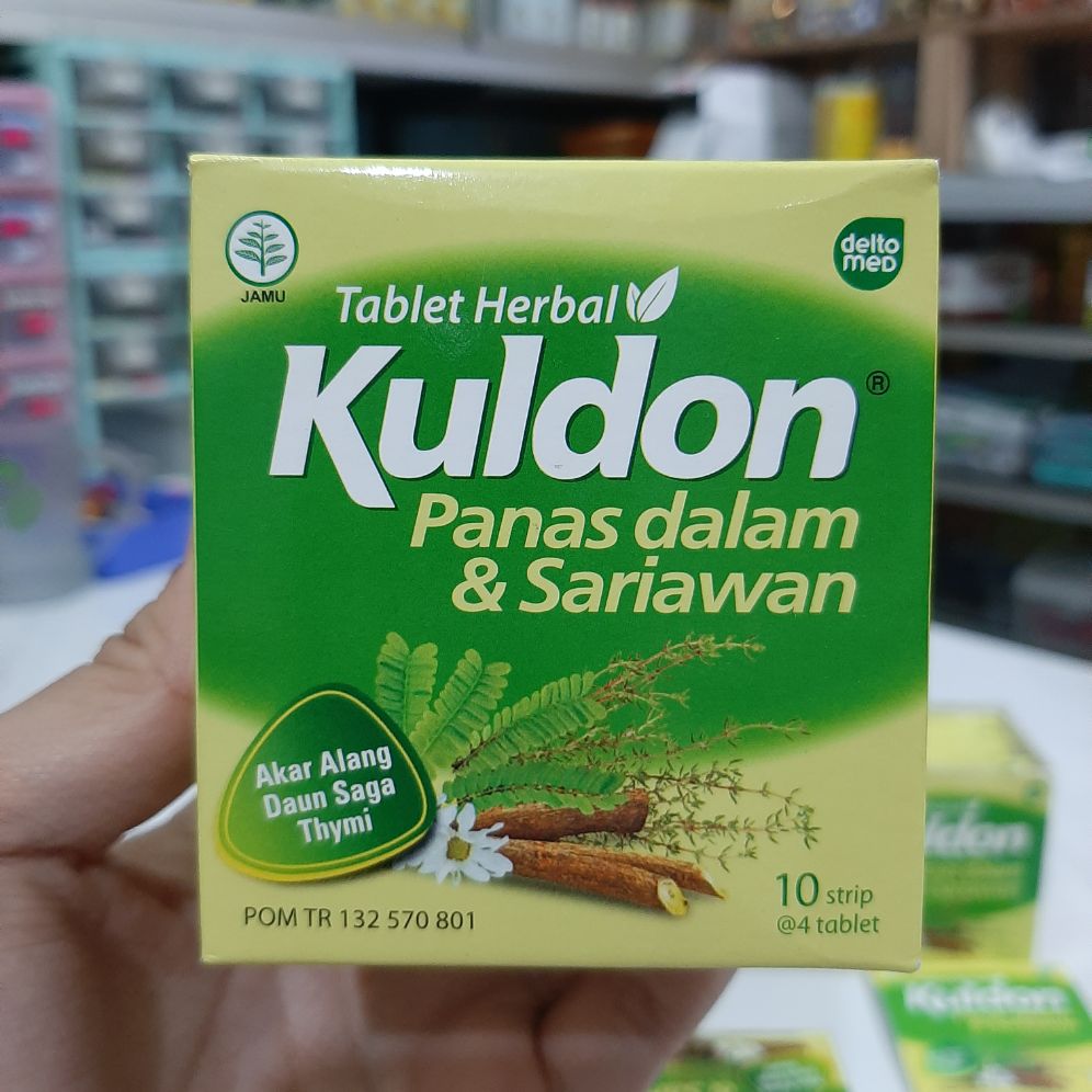 KULDON / TABLET HERBAL SARIWAN / PANAS DALAM SAKIT TENGORKAN / BIBIR ...