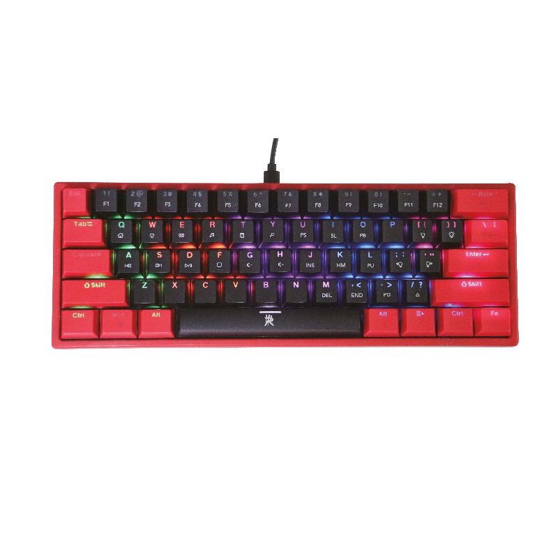Keyboard Mecha Hotswap Outemu BrownSwitch 61 Keys RGB Raptor KM610 ...